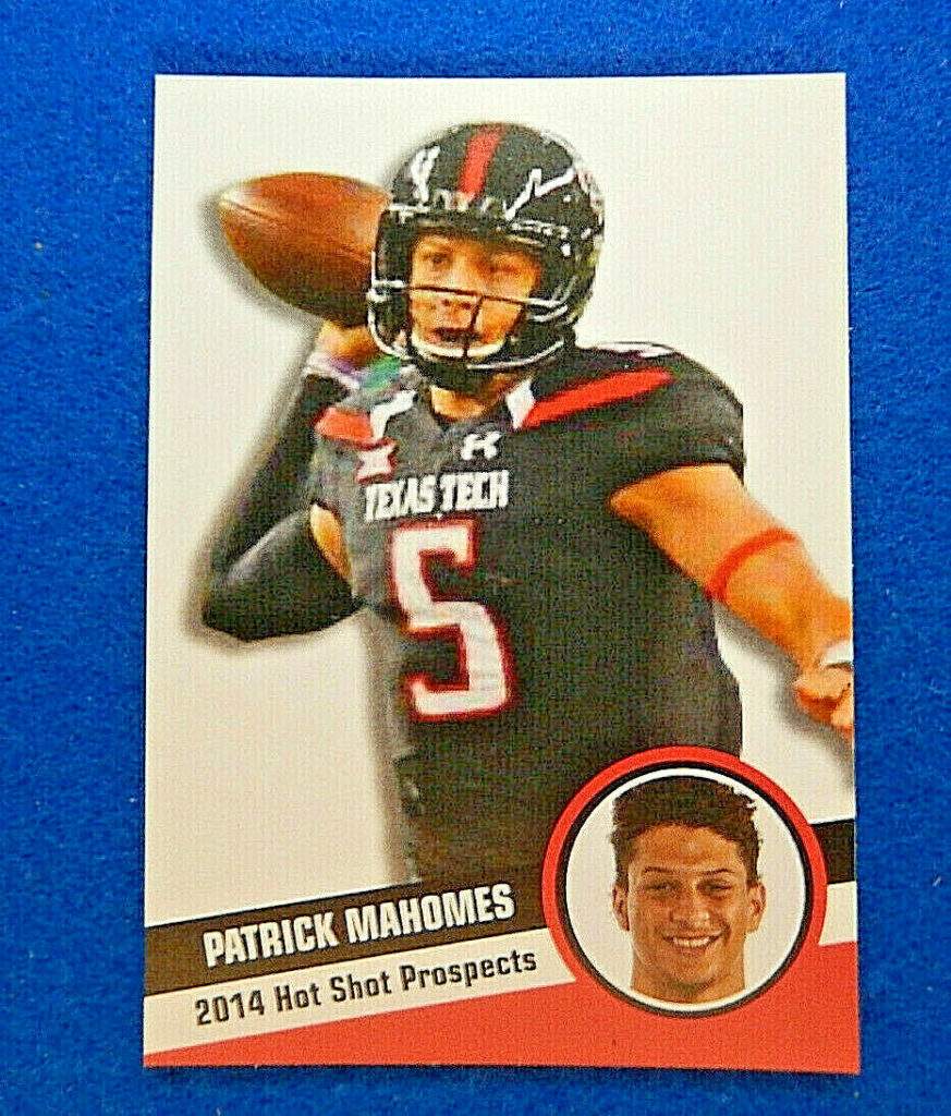 PATRICK MAHOMES Texas Tech, Hot Shot Prospects 2014 Rookie NCAA ...