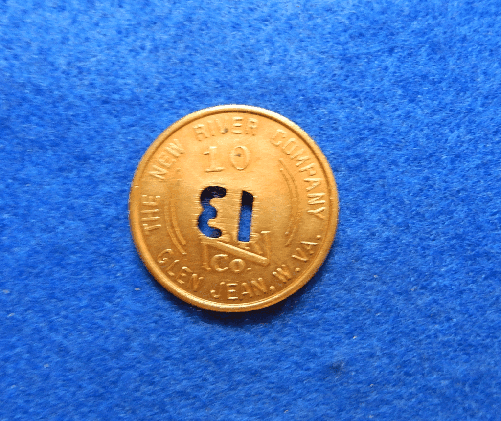Coal Scrip Token: The New River Company, Glen Jean,West Virginia ...