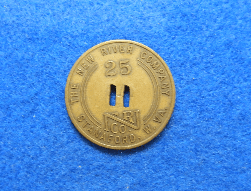 Coal Scrip Token: The New River Company, Stanaford, West Virginia ...