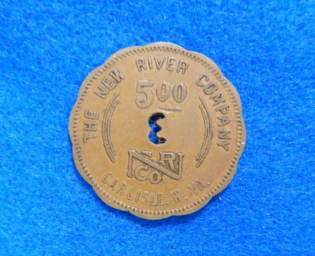 Coal Scrip Token: The New River Company, Carlisle, West Virginia ...