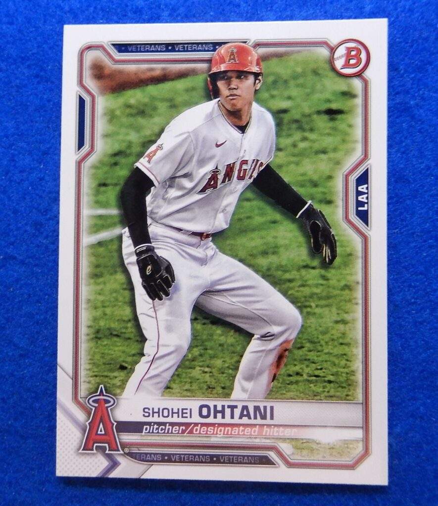 SHOHEI OHTANI 2021 Bowman Los Angeles Angels Baseball Card #85, Stock ...