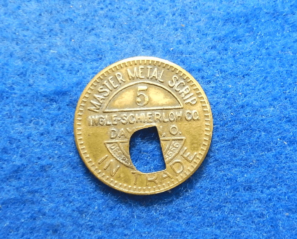 Coal Scrip Token: Dawson Daylight Coal Co., Dawson Springs Kentucky ...