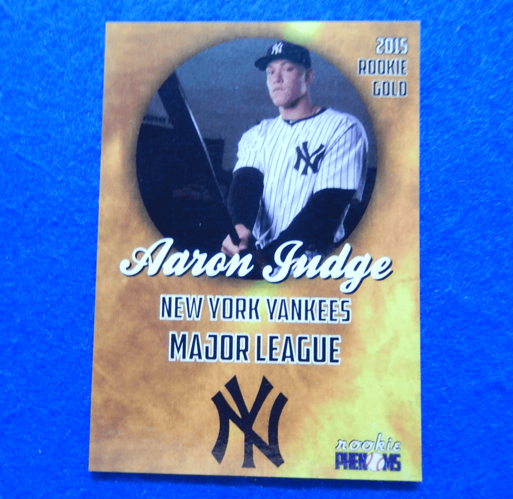 AARON JUDGE New York Yankees 2015 Rookie Gold Baseball Card by Rookie ...