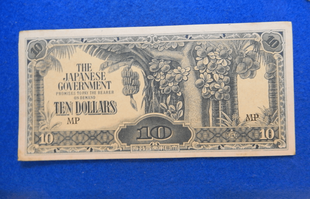 1942 Japanese Military Malaysia Invasion $10 Currency/Paper Money WWII ...