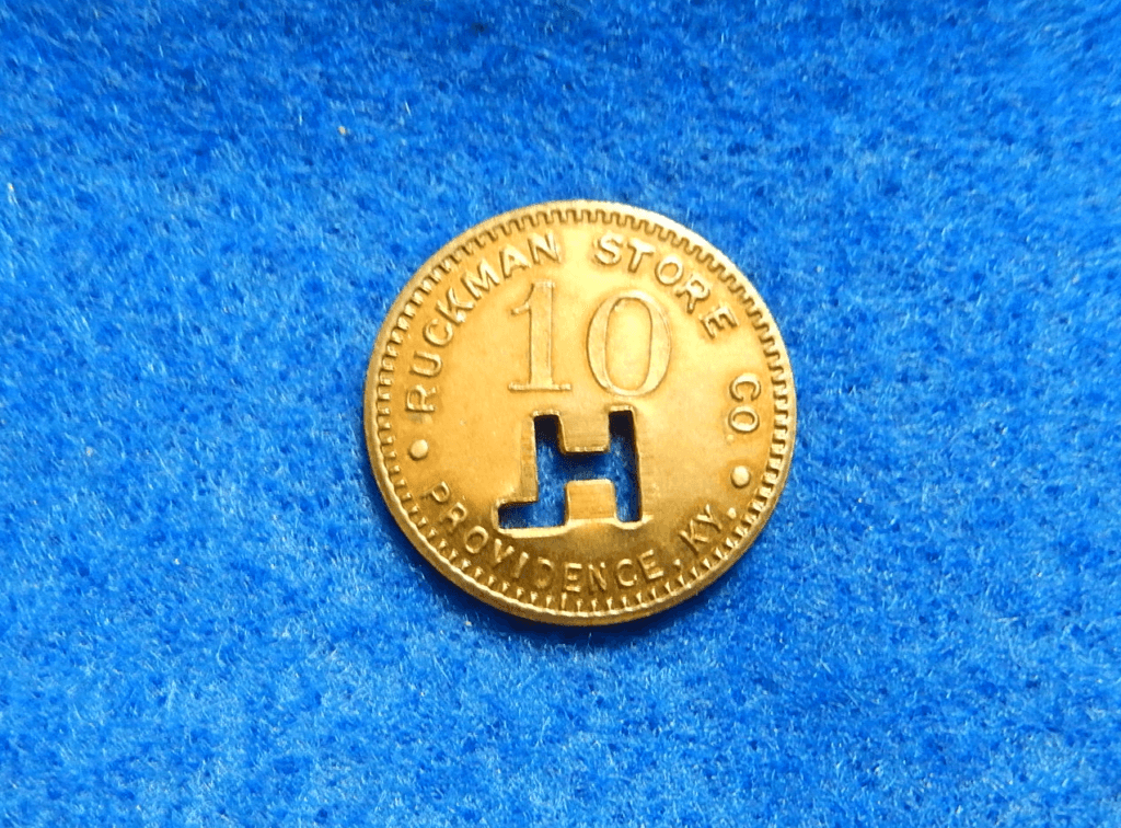 Coal Scrip Token: Ruckman Store Company, Providence, Kentucky - 10 ...