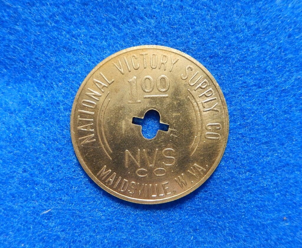Coal Scrip Token: National Victory Supply, Maidsville West Virginia $1 ...