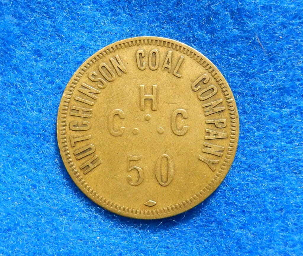 Coal Scrip Token: Hutchinson Coal, MacBeth West Virginia, 50 cents ...