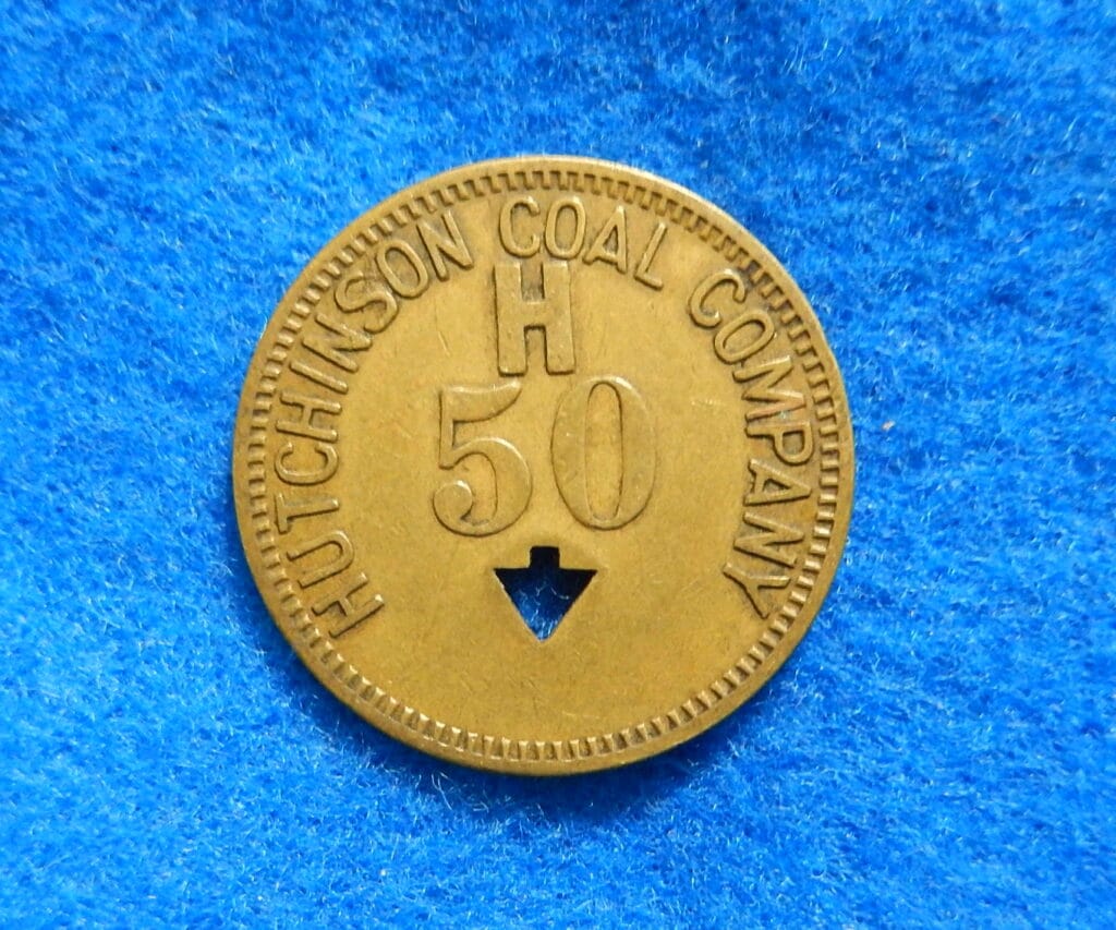 Coal Scrip Token: Hutchinson Coal, Hepzibah West Virginia, 50 cents ...